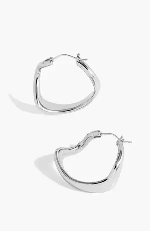 YOJ Curved Maxi Hoop Earrings