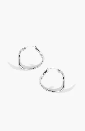 YOJ Curved Maxi Hoop Earrings