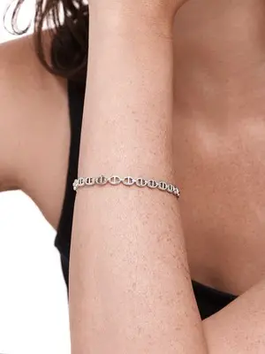 DEVATA Mariner Anchor Chain Bangle Bracelet