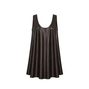 OSCARMORRIS Muse Faux Leather Top