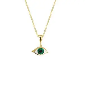 NOWART JEWELRY Evil Eye Necklace - Green
