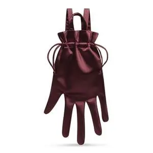 Lulu Guinness Satin Hand Backpack - Red