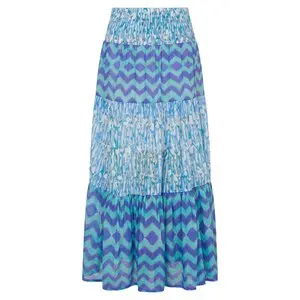 CASA ATELIER BY FERDINANDO FUSCO Poseidon Maxi Skirt In Cotton