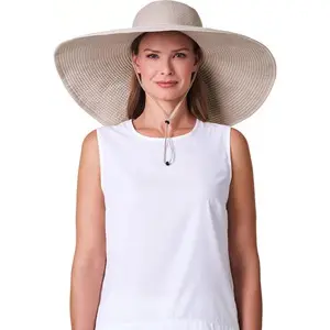Coolibar Shelby Ultra Wide Sun Hat - Tan