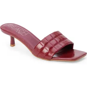 Matisse Rosana Kitten Heel Slide Sandal - Wine