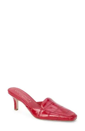 Matisse Davey Kitten Heel Mule - Red