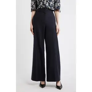 Theory Mid Rise Wide Leg Pants - Dark Navy