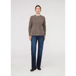 DUER High-rise Straight Leg Tech Fleece Denim Jeans