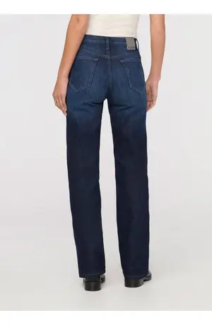 DUER High-rise Straight Leg Tech Fleece Denim Jeans