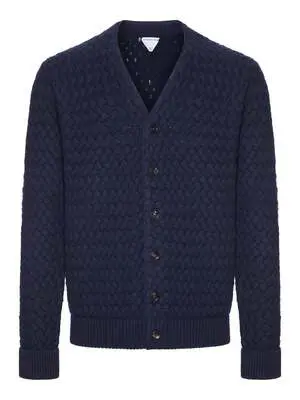 Bottega Veneta Cable-knit Wool Cardigan