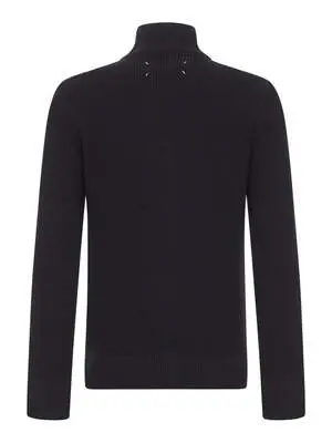 MAISON MARGIELA Jersey Knit Cardigan With Zip