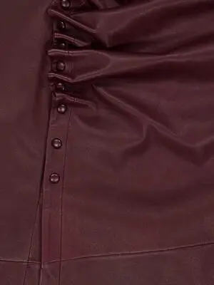 Rabanne Dress With Draped Detail - Red