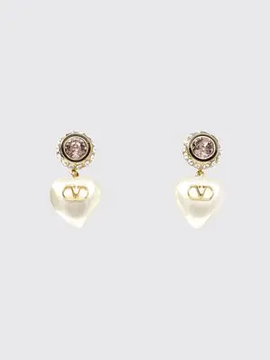 Valentino Garavani Embellished Heart Earrings - Gold