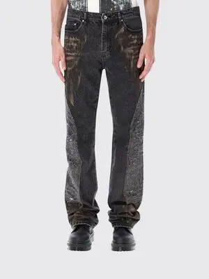 WHO DECIDES WAR Straight Fit Mid-rise Graphic Print Jeans