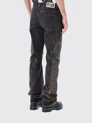 WHO DECIDES WAR Straight Fit Mid-rise Graphic Print Jeans
