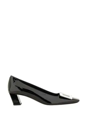 ROGER VIVIER Belle Vivier Patent Leather Pumps - Black
