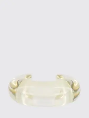LIZZIE FORTUNATO Resin Bangle Bracelet With Rigid And Rounded Design - Lime