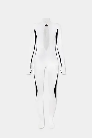 Dsquared2 Ski Jersey Jumpsuit With Cut-out Detail - White