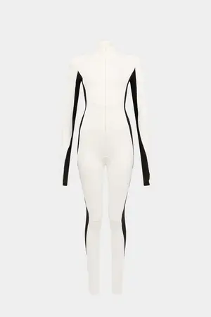 Dsquared2 Ski Jersey Jumpsuit With Cut-out Detail - White