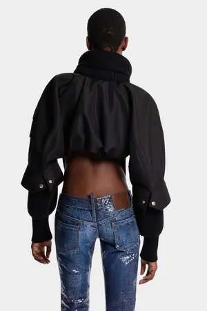 Dsquared2 Snowball Knit Kaban" Cropped Jacket