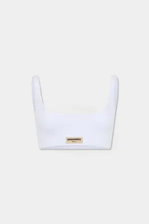 Dsquared2 Modal Jersey Bralette - White