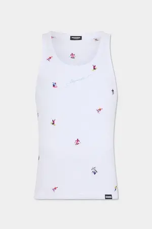 Dsquared2 Snowy Dream Tank Top - White