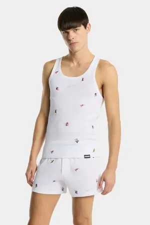 Dsquared2 Snowy Dream Tank Top - White