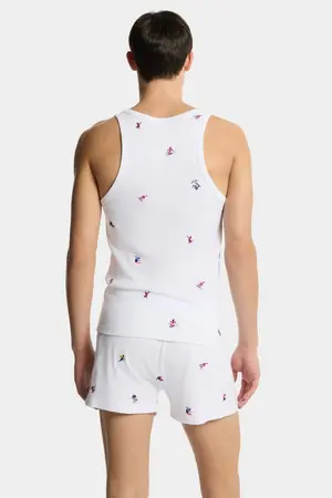 Dsquared2 Snowy Dream Tank Top - White