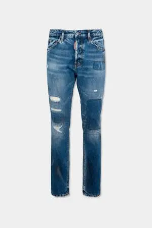 Dsquared2 Worker Wash Teddy Jeans - Blue