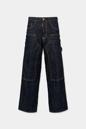 Dsquared2 Japanese Rinse Baggy Carpenter Jeans - Blue