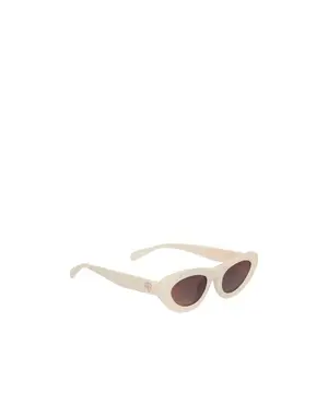 ANINE BING Roma Sunglasses - Ivory