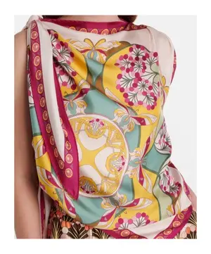 La DoubleJ Florette Placée Asymmetric Silk Twill Top