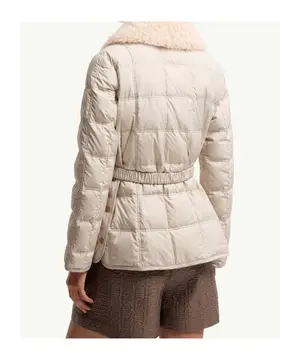 Moncler Cygnes Belted Short Down Jacket