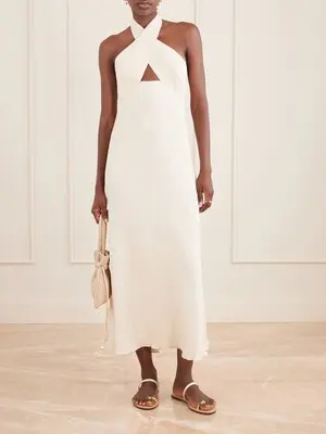 Johanna Ortiz Light Heart' Gauze Halterneck Maxi Dress