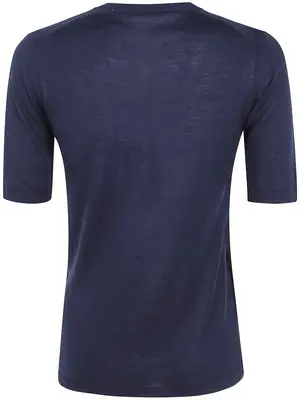 Max Mara Short-sleeved Knit Top - Black