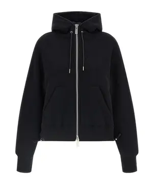 Sacai Cotton Hoodie - Black