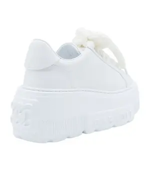 Casadei Round-toe Lace-up Platform Sneakers