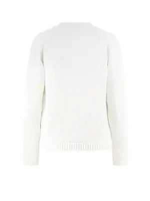 TOTEME Long Sleeved Chunky Knit Cardigan - White