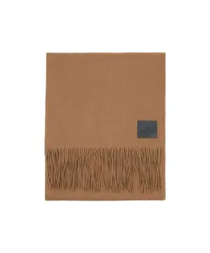 ANINE BING Augustina Fringed Wool Scarf