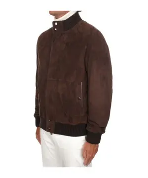 Paul & Shark Suede Bomber Jacket