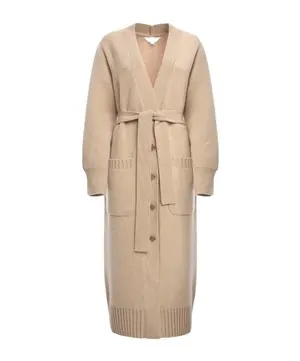 Malo Cardigan In Luxury Cashmere - Light Sand