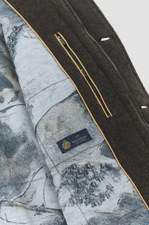 Paul & Shark Lined Wool Car Coat