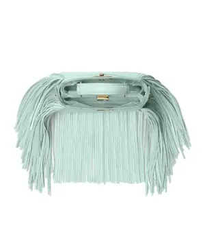 Fendi Nano Peekaboo Fringed Mini Bag
