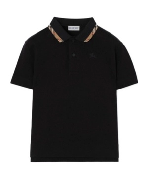 Burberry Cotton Pique Polo Shirt - Black