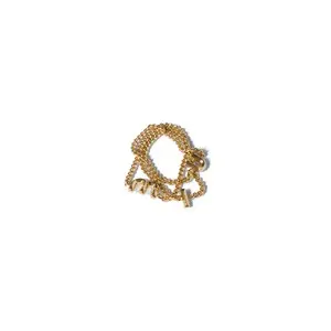 Miu Miu Tone Metal Chain Link Necklace - Gold
