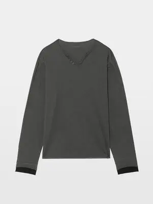 Zadig&Voltaire Monastir Henley T-shirt - Carbone