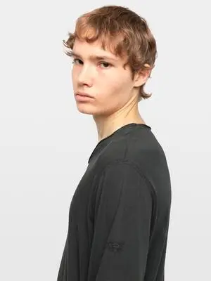 Zadig&Voltaire Monastir Henley T-shirt - Carbone