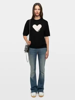 Zadig&Voltaire Idaz" Cashmere Sweater With Heart Motif