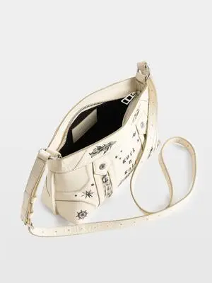 Zadig&Voltaire Sunny Mood Tattoo" Patent Leather Shoulder Bag