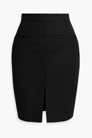 ANINE BING Vena Grain De Poudre Mini Skirt - Black